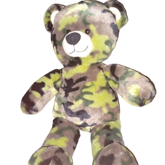 Build-A-Bear | Toys | Build A Bear Plush Camouflage Teddy Bear Green ...